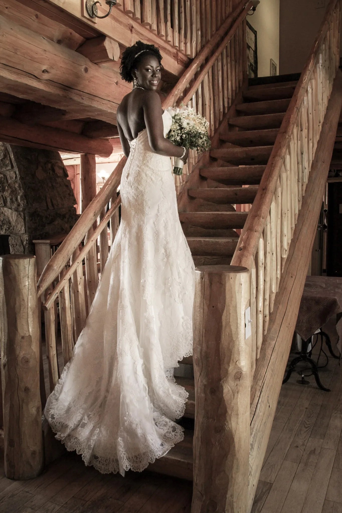 2026 New Customizable Strapless Lace Mermaid Wedding Dress with Long T ...